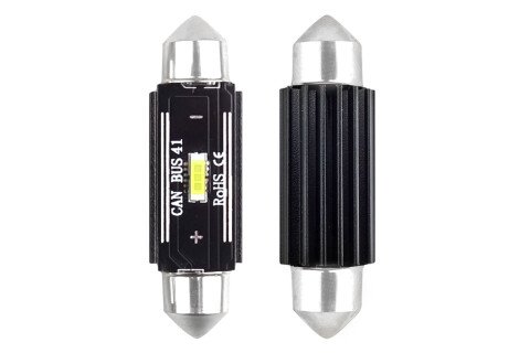 LED CANBUS 1860 1SMD Festone ultraluminoso C5W C10W C3W 41mm Bianco 12V ...