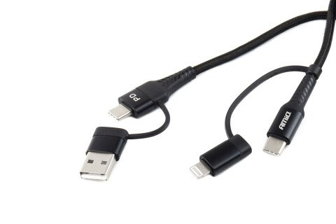 Multikabel für Handy USB C-USB C iOs USB A FullLINK 100cm UC-15
